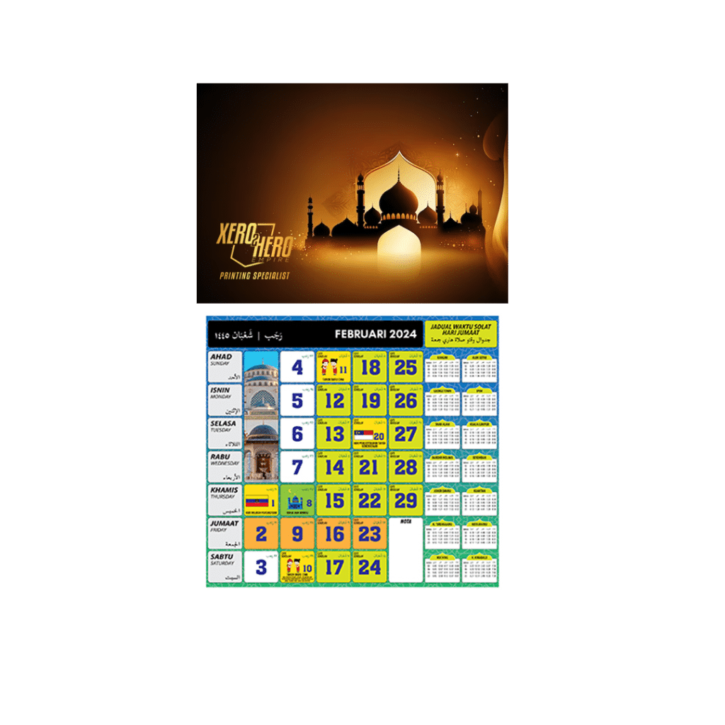 Servis Cetak Kalendar Berkualiti – Xero2Hero Printing